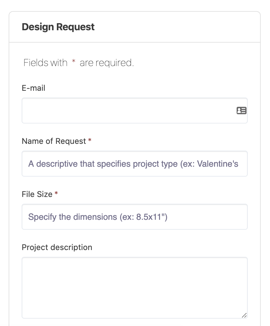 How do I submit a request for a design project? – Bragg Media Help Center